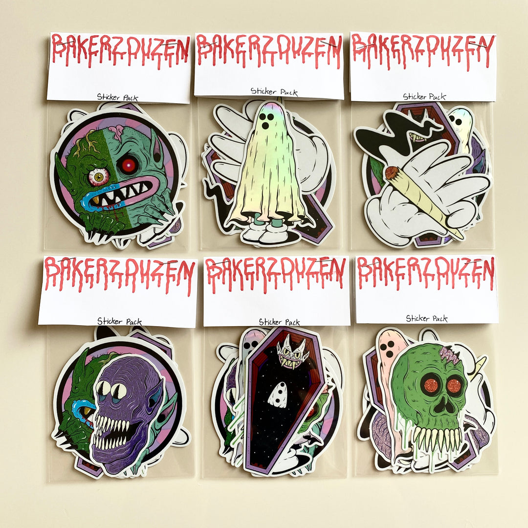 Spooky sticker pack – BAKERZDUZEN